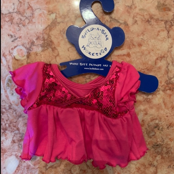 Build-A-Bear | Toys | Build A Bear Bab Dazzling Pink Sequin Ruffle ...